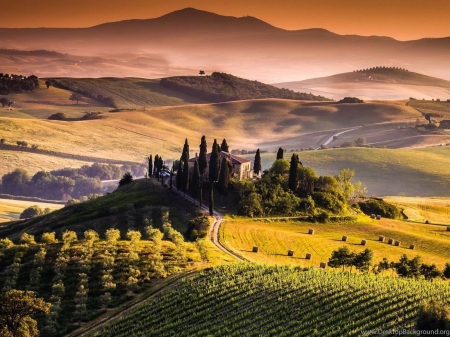 Tuscany sunset - Sunsets & Nature Background Wallpapers on Desktop ...