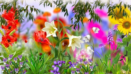 Floral design - Collages & Abstract Background Wallpapers on Desktop ...