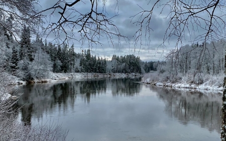 River Gauja in Latvia - Rivers & Nature Background Wallpapers on ...