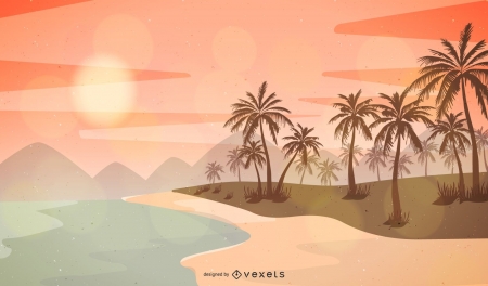 Sunset beach - Other & Abstract Background Wallpapers on Desktop Nexus ...