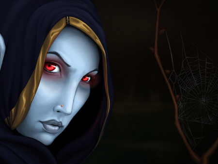 Red eye woman - Fantasy & Abstract Background Wallpapers on Desktop ...