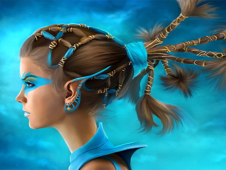 Beauty in blue - Fantasy & Abstract Background Wallpapers on Desktop ...